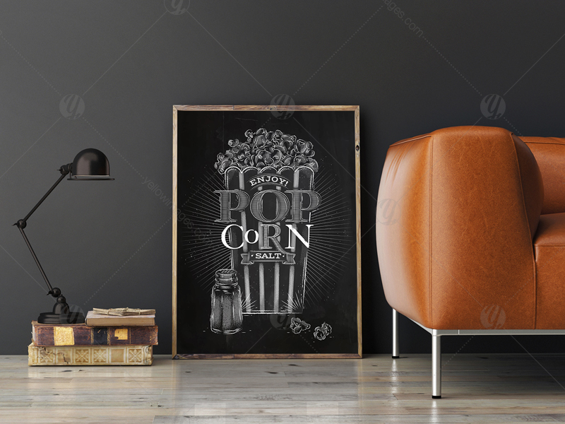 Popcorn menu on Yellow Images Creative Store