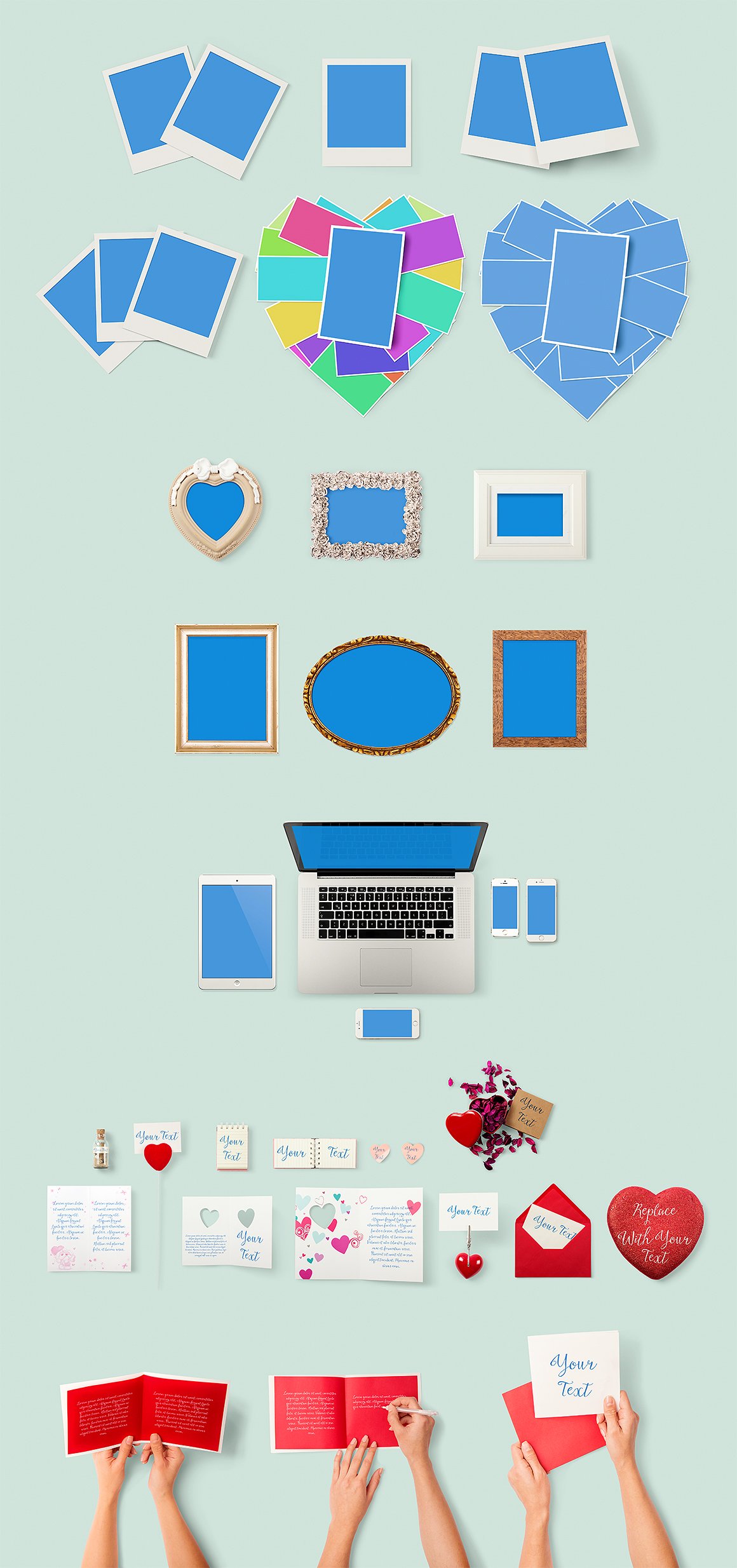 In Love Assets & Mockups on Yellow Images Creative Store