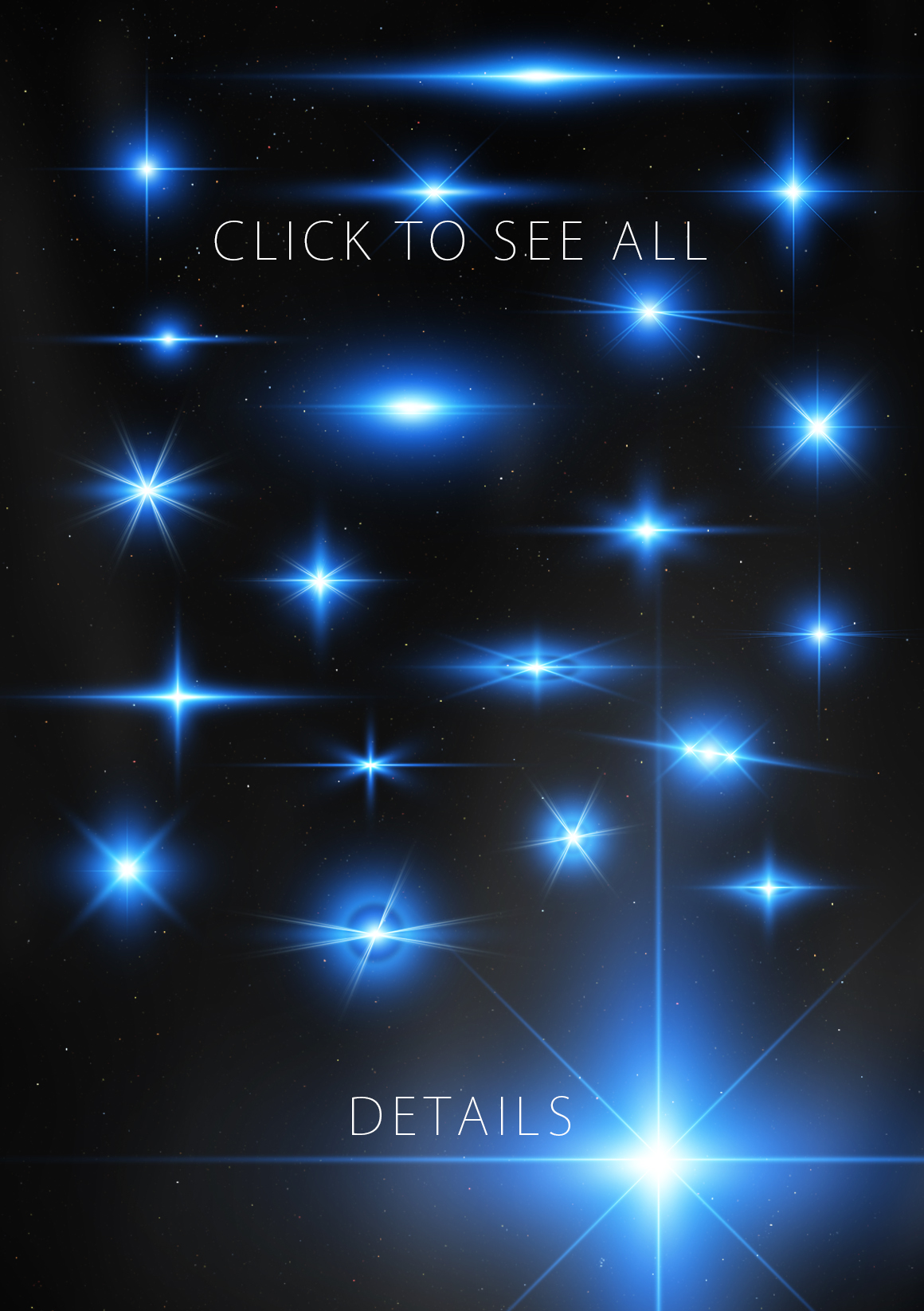 Lens Flares & Stars on Yellow Images Creative Store