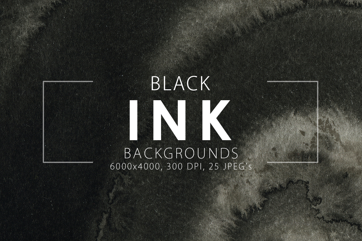 Black Ink Backgrounds on Yellow Images Creative Store
