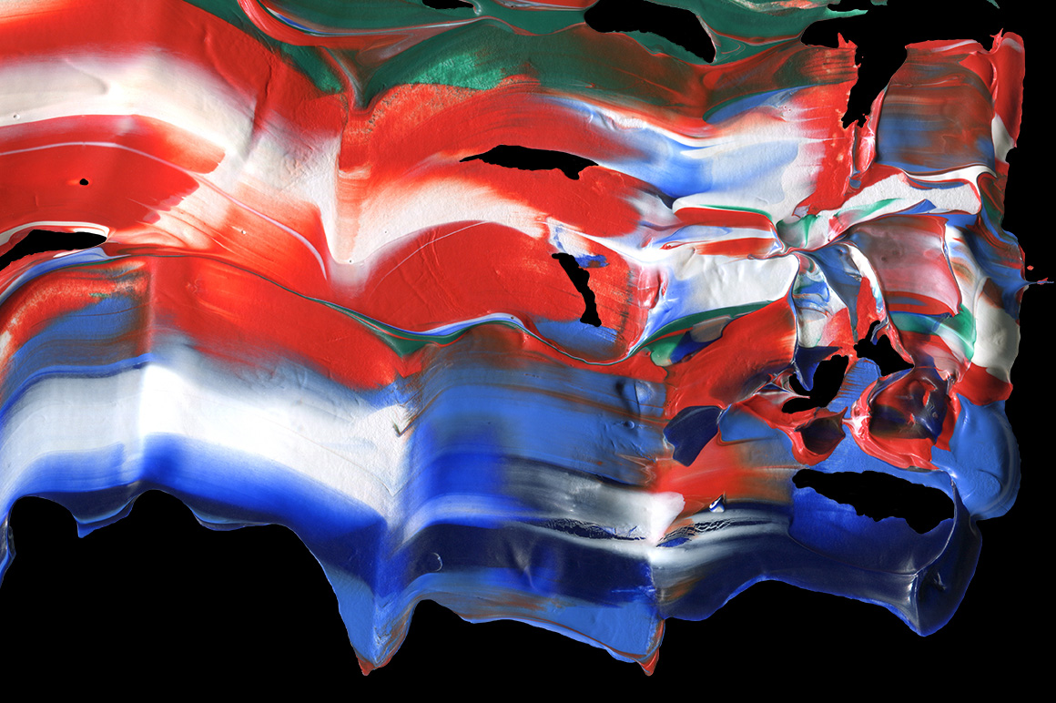 Abstract Paint Shapes on Yellow Images Creative Store