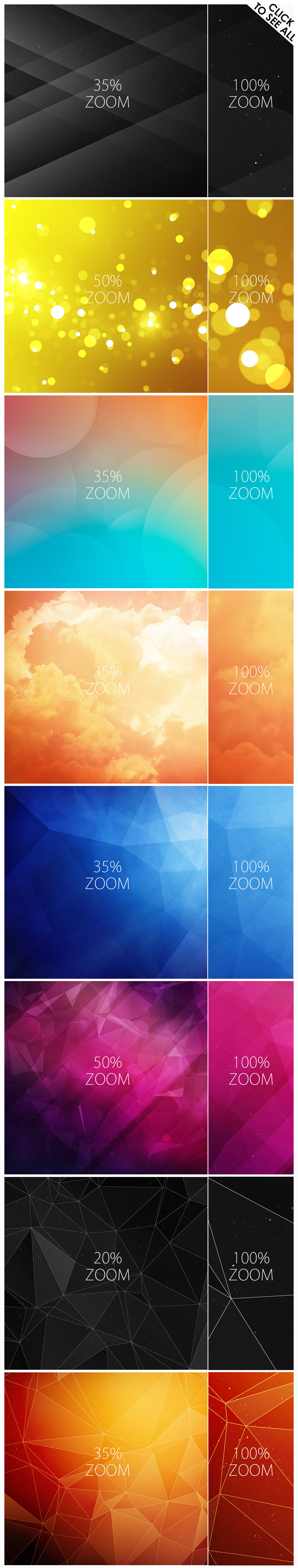 Supermassive Backgrounds Bundle on Yellow Images Creative Store