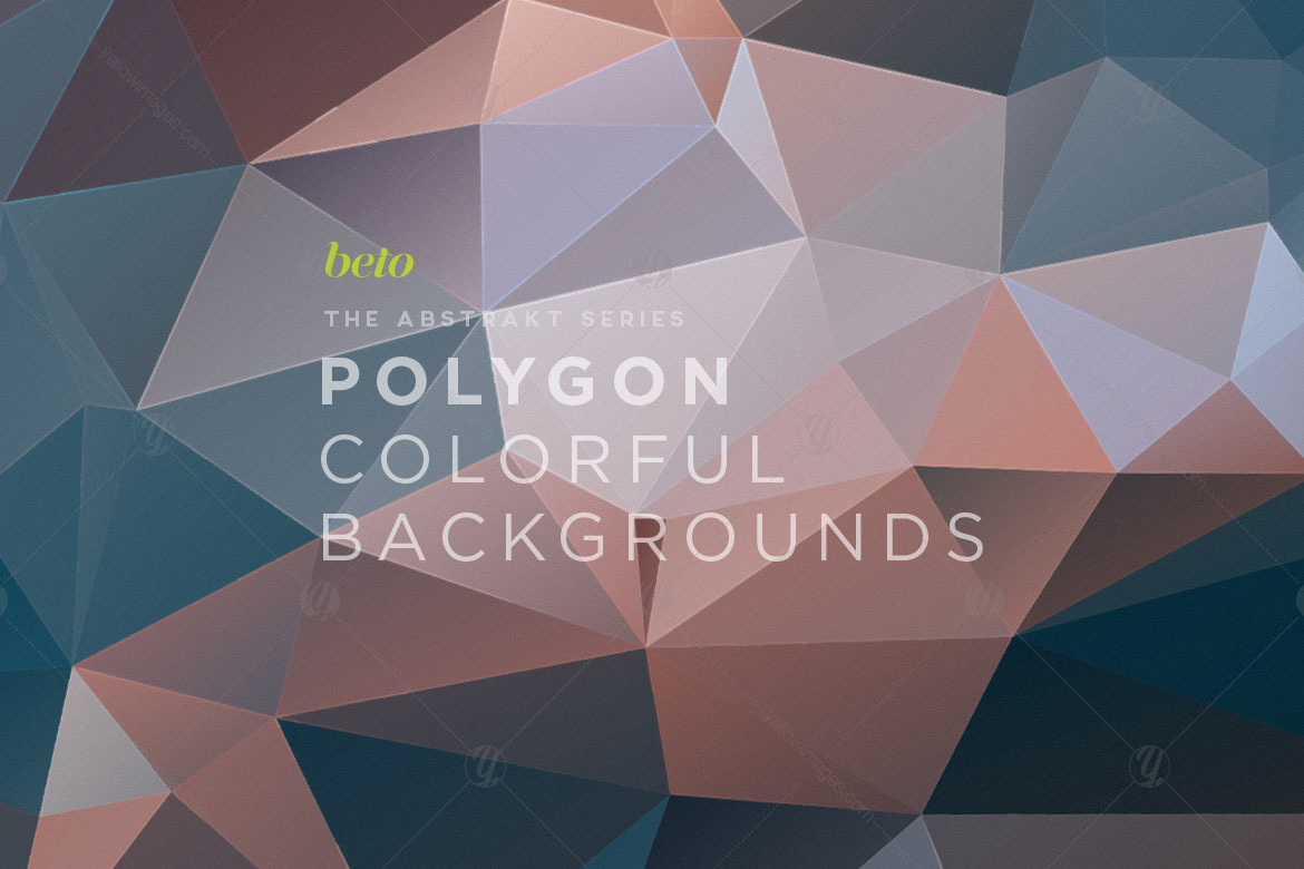 Polygon Abstract Backgrounds V17 on Yellow Images Creative Store