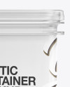Clear Plastic Container Mockup - Front View - Free Download Images High ...