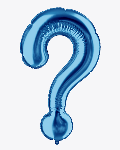 Question Mark Sign Foil Balloon Mockup - Free Download Images High ...