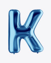 Letter K Foil Balloon Mockup in Object Mockups on Yellow Images Object ...