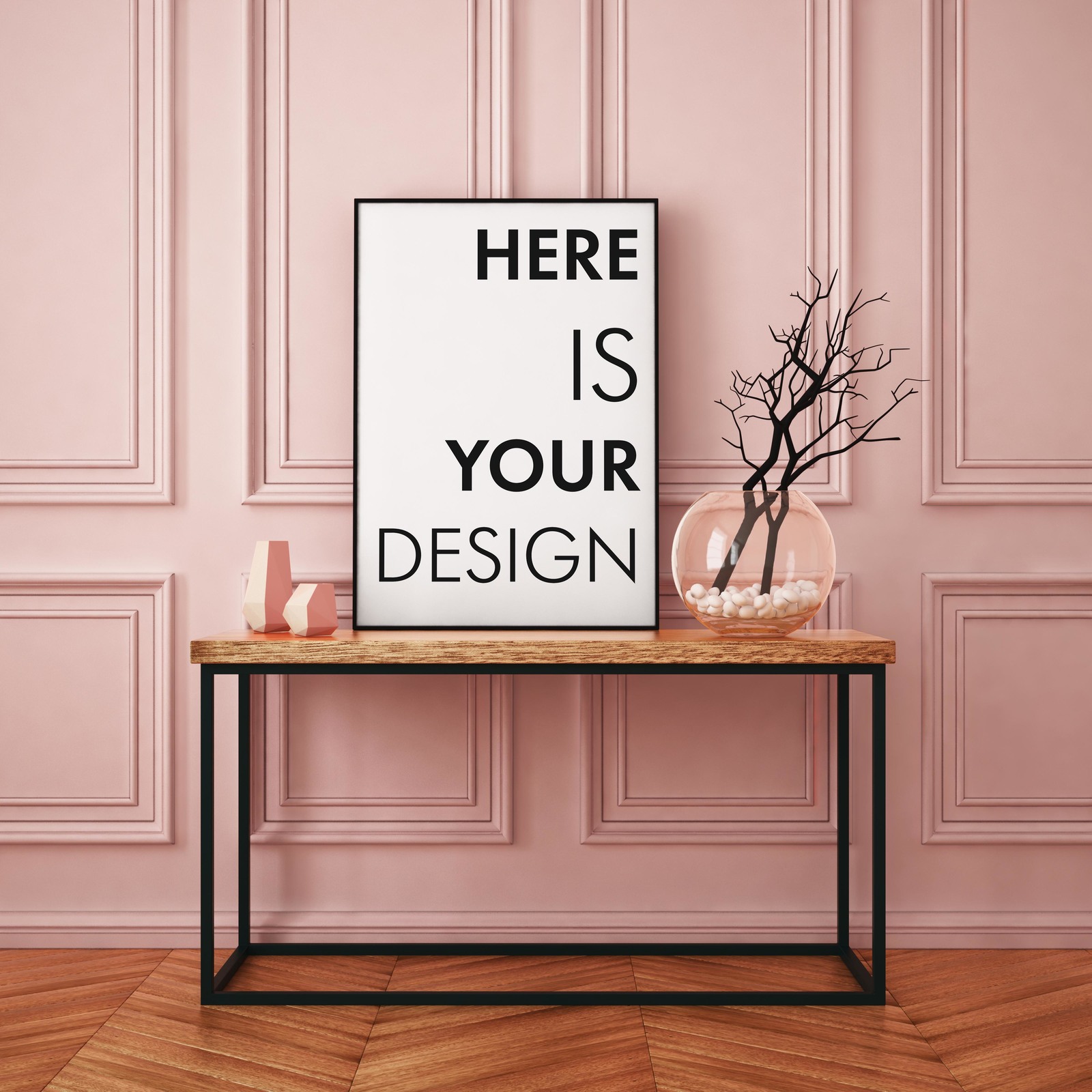 Poster on the console table on Yellow Images Creative Store
