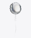 Metallic Round Foil Balloon Mockup - Free Download Images High Quality PNG, JPG