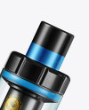 Vape Kit Mockup - Side View on Yellow Images Object Mockups