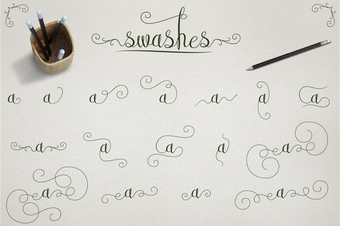 Australian Script in Fonts on Yellow Images Creative Store