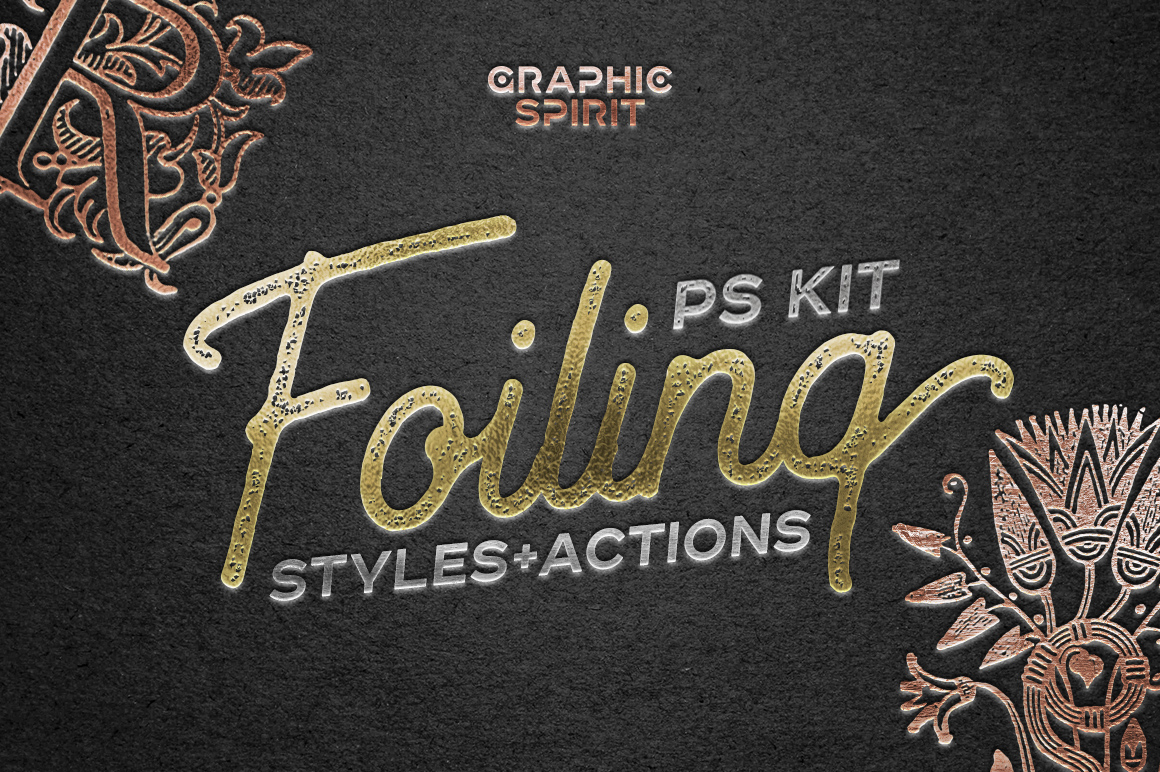 Foil Effect In Photoshop TOOLKIT On Yellow Images Creative Store