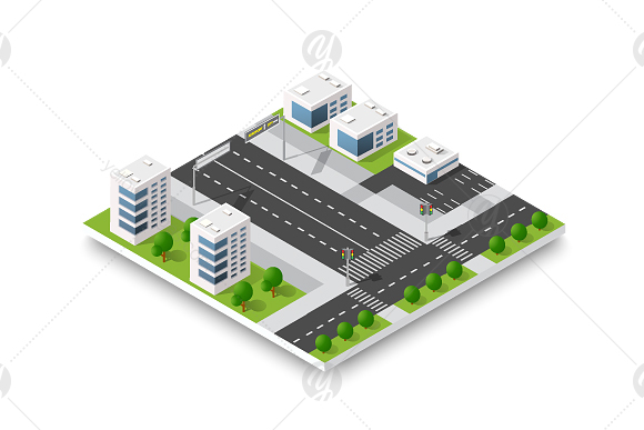 City module road creator on Yellow Images Creative Store