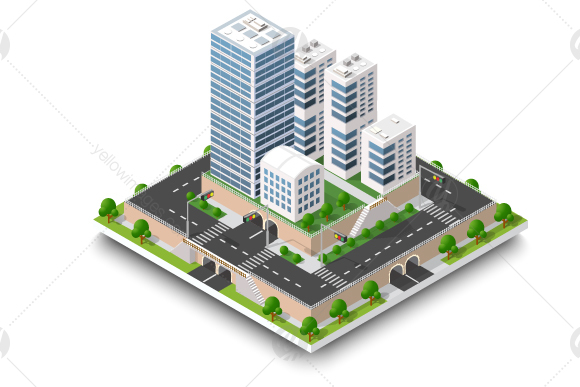 City module road creator on Yellow Images Creative Store