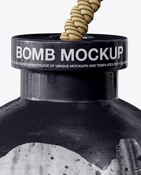 Bomb Mockup - Front View - Free Download Images High Quality PNG, JPG