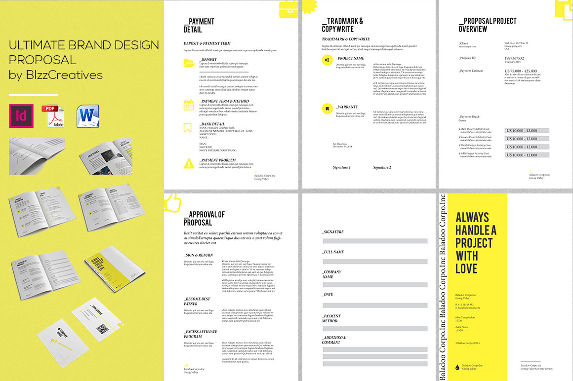 Ultimate Brand Design Proposal on Yellow Images Creative Store
