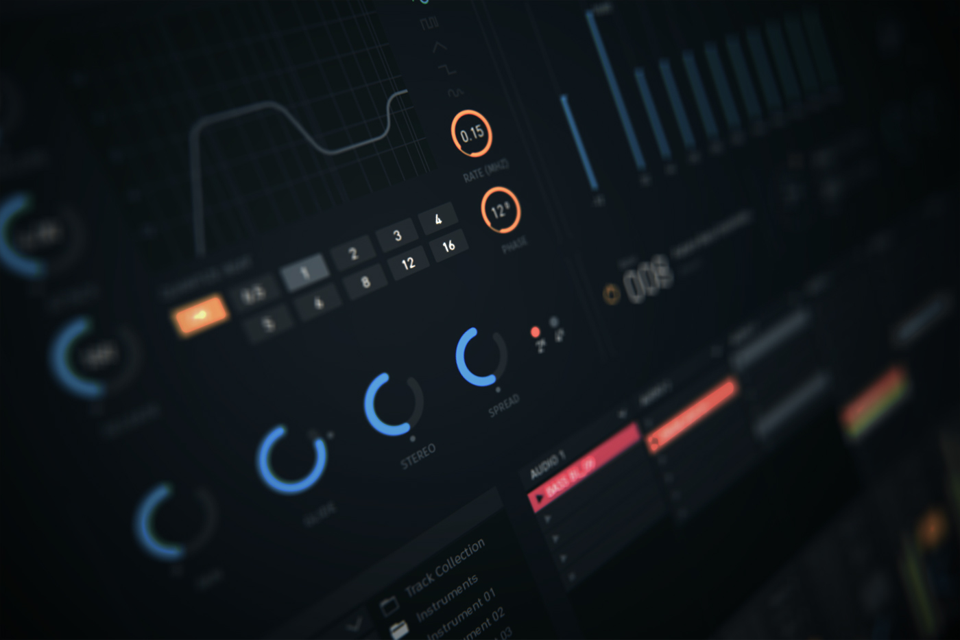NETA: Modern Virtual Instruments GUI on Yellow Images Creative Store