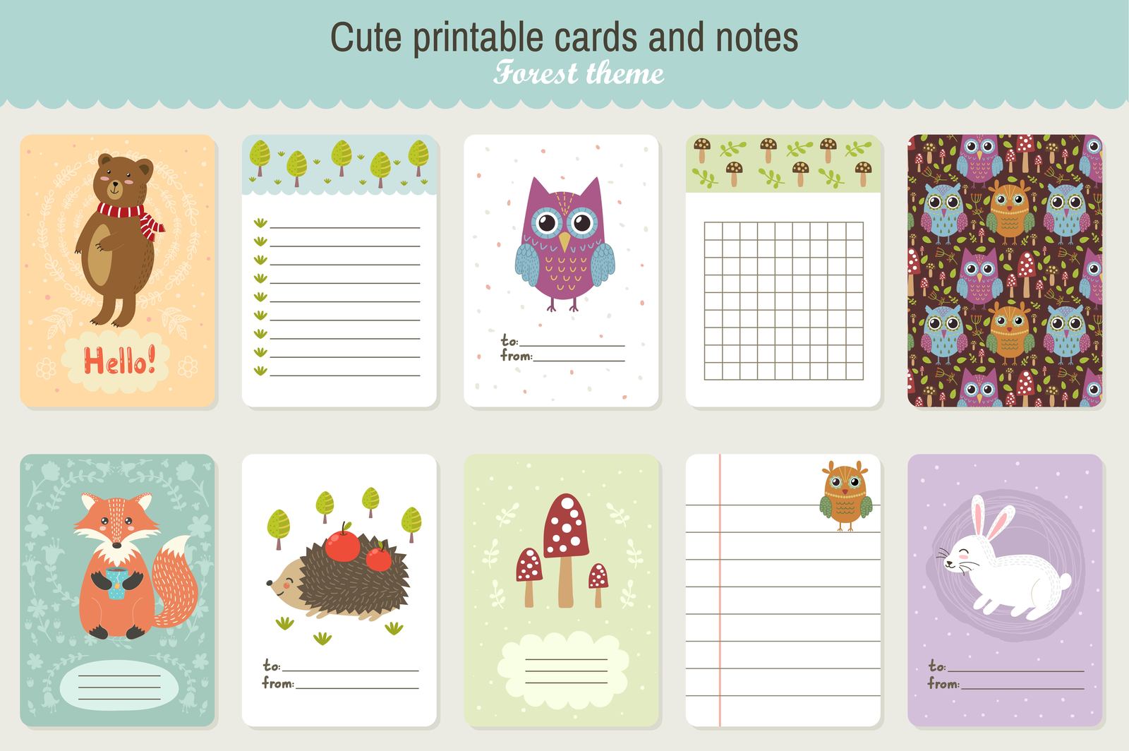 Forest Friends: patterns & cards on Yellow Images Creative Store