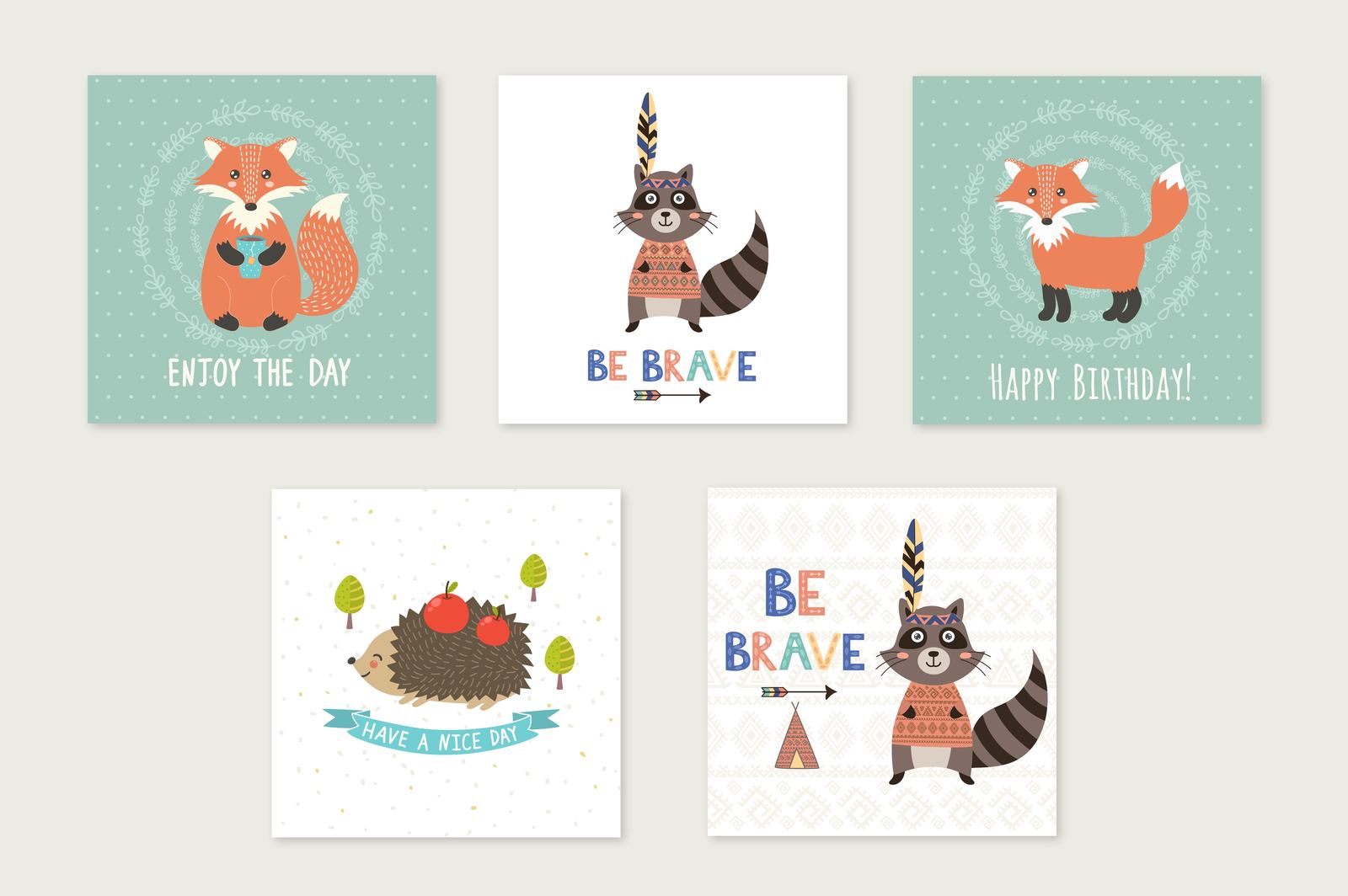 Forest Friends: patterns & cards on Yellow Images Creative Store