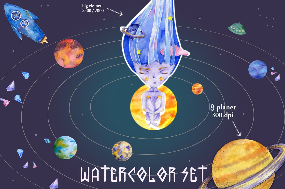 Little Space for Creative Universe on Yellow Images Creative Store