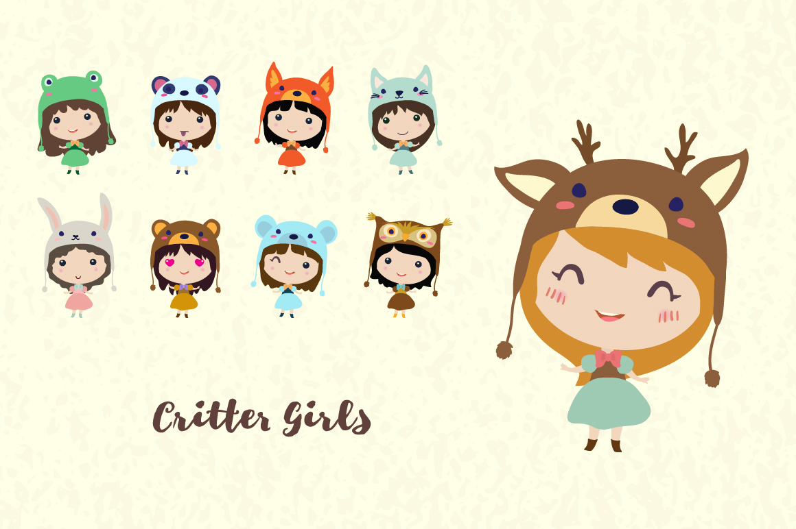 The critter girls. on Yellow Images Creative Store