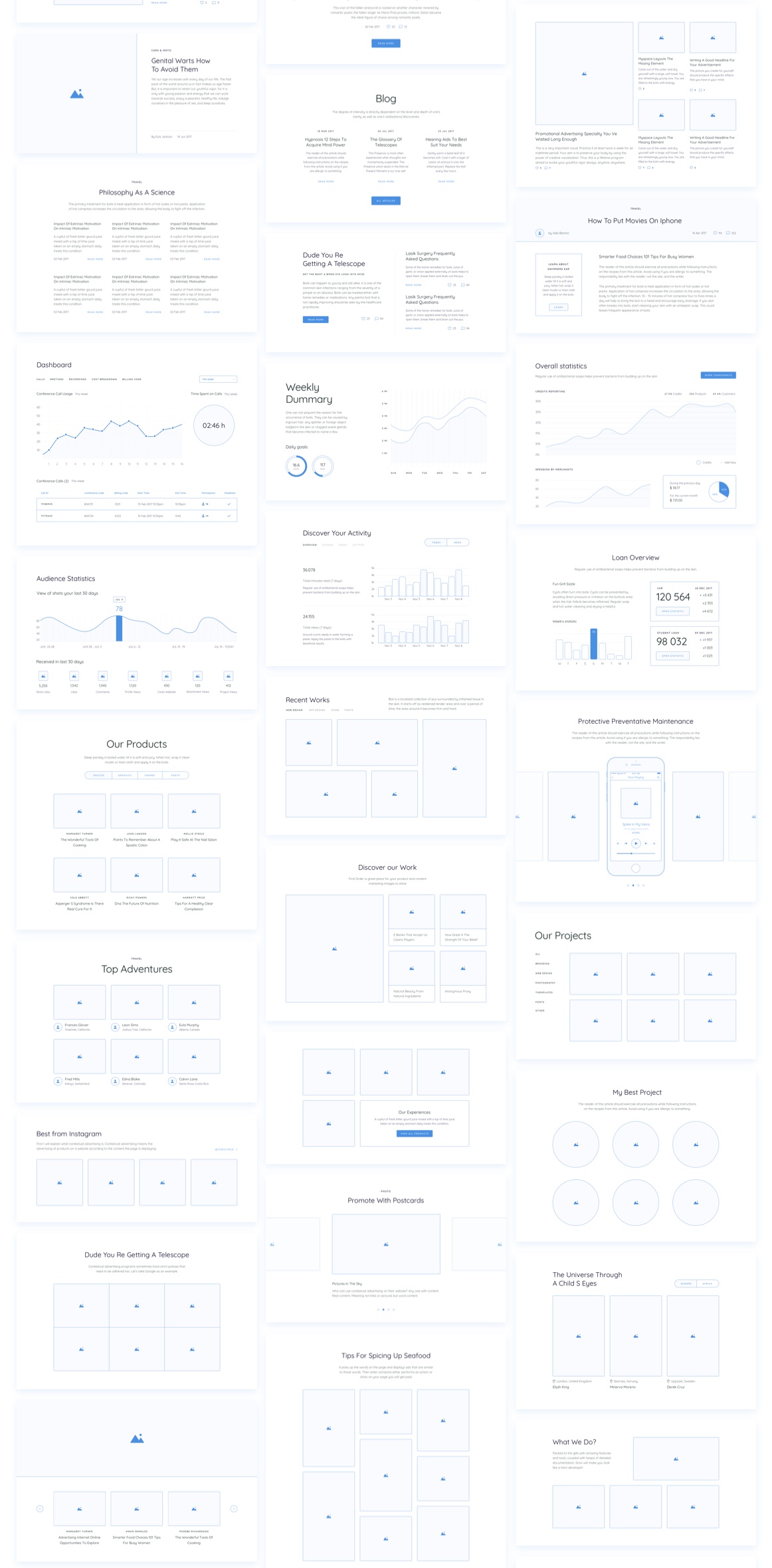 Method Wireframe Kit [+200 Blocks] on Yellow Images Creative Store