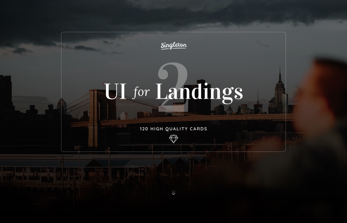 Singleton 2 [120 High Quality Cards for Landings] on Yellow Images Creative Store