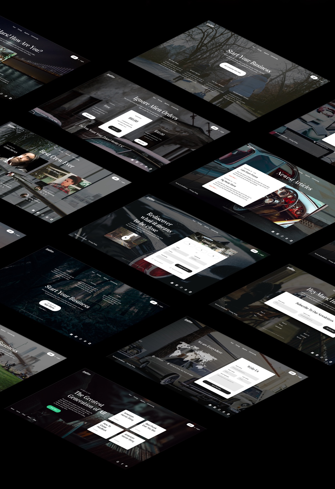 Singleton 2 [120 High Quality Cards for Landings] on Yellow Images Creative Store