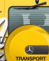 Mercedes Benz G class Mockup - Back view in Vehicle Mockups on Yellow ...