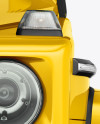 Mercedes Benz G class Mockup - Front view in Vehicle Mockups on Yellow ...