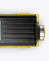 Mercedes Benz G class Mockup - Top view on Yellow Images Object Mockups