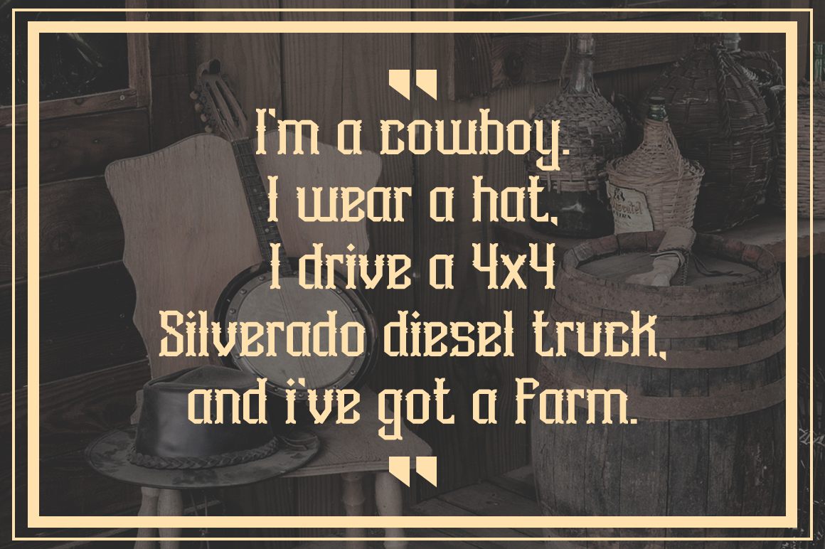 Aidah Typeface on Yellow Images Creative Store