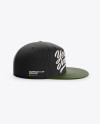 Snapback Cap Mockup - Side View in Apparel Mockups on Yellow Images ...