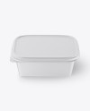 Matte Plastic Container Mockup - Front View (High-Angle Shot) in Pot ...