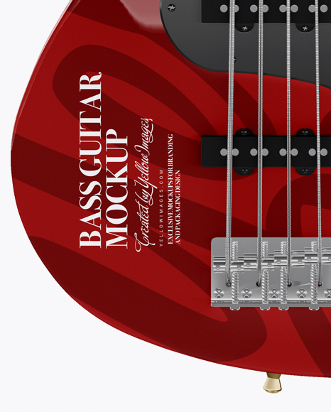 Bass Guitar Mockup - Front View - Free Download Images High Quality PNG ...