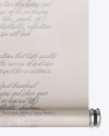Paper Scroll - Front View on Yellow Images Object Mockups