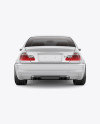 BMW M3 Mockup - Back View - Free Download Images High Quality PNG, JPG
