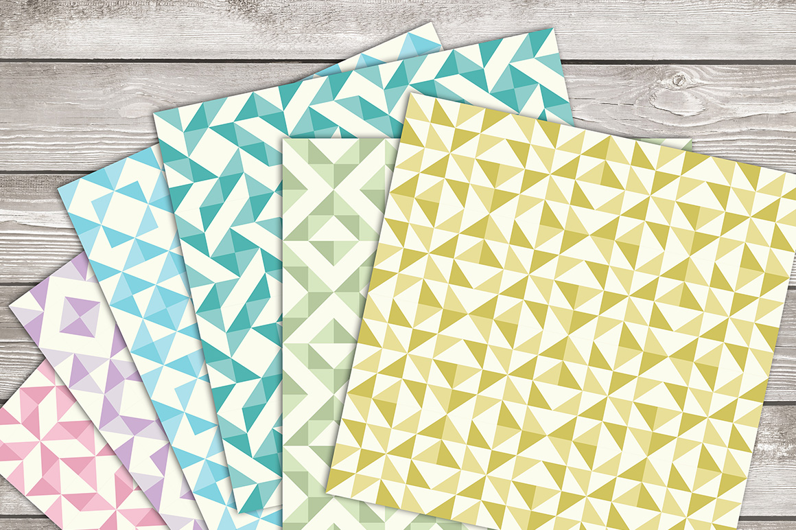 PATCHWORK digital paper pack, 12 seamless patterns on Yellow Images ...