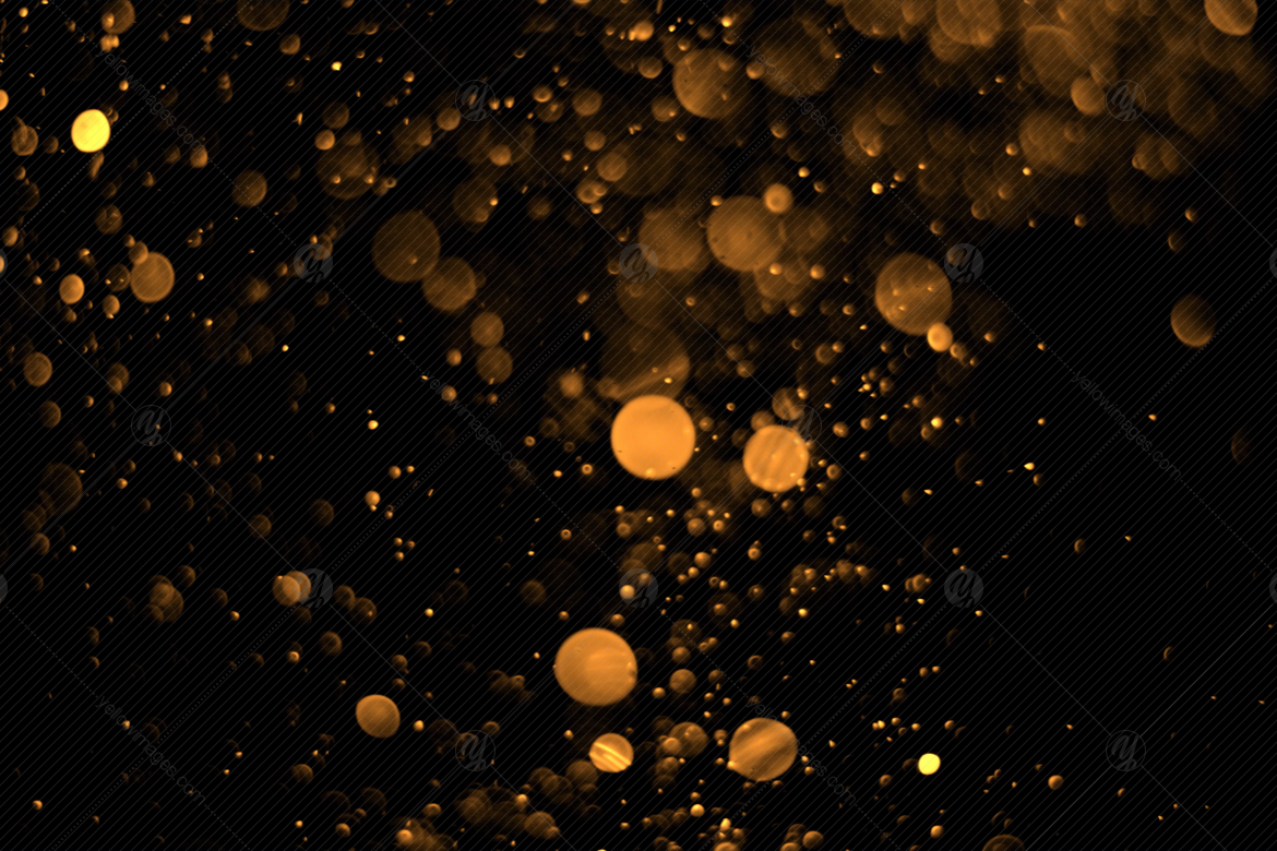 Bokeh Overlays V1 on Yellow Images Creative Store