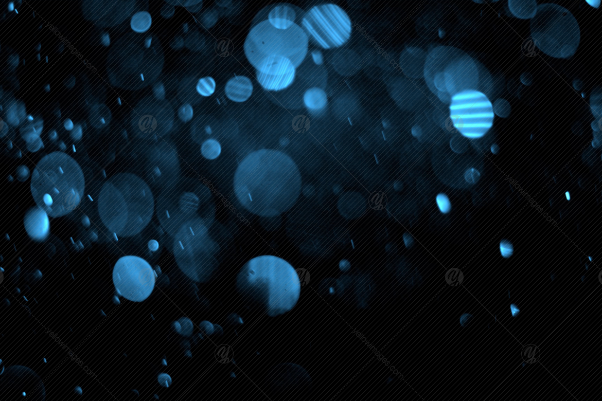Bokeh Overlays V2 on Yellow Images Creative Store