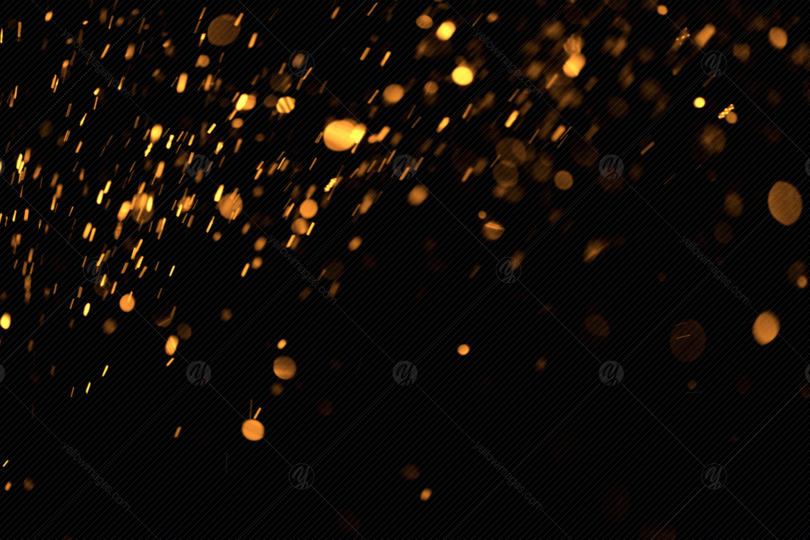 Bokeh Overlays V4 on Yellow Images Creative Store