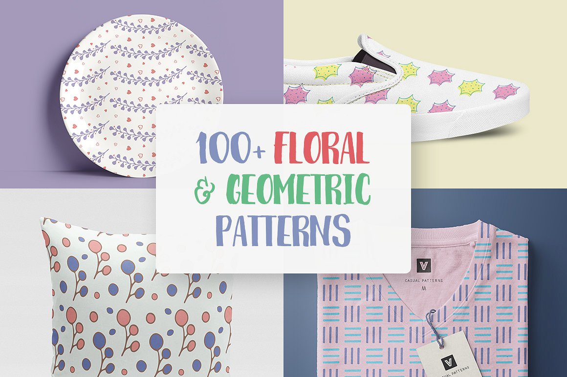 My Little Patterns on Yellow Images Creative Store