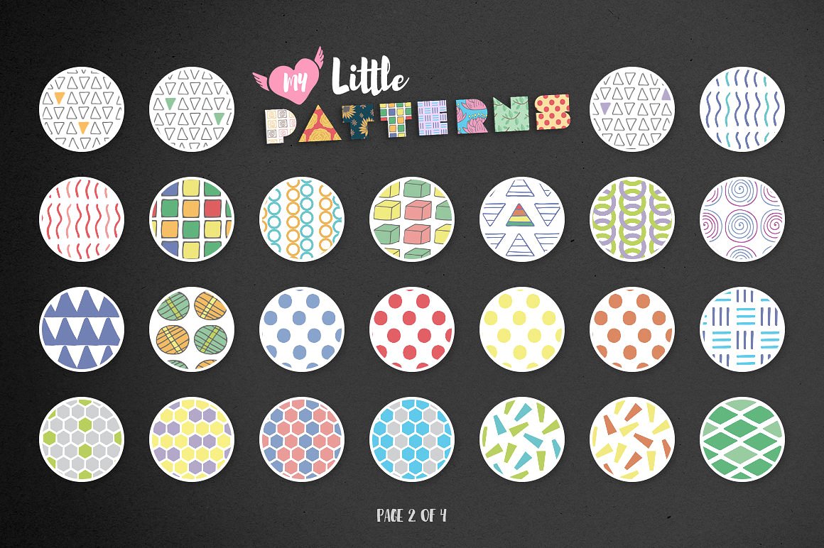 My Little Patterns on Yellow Images Creative Store