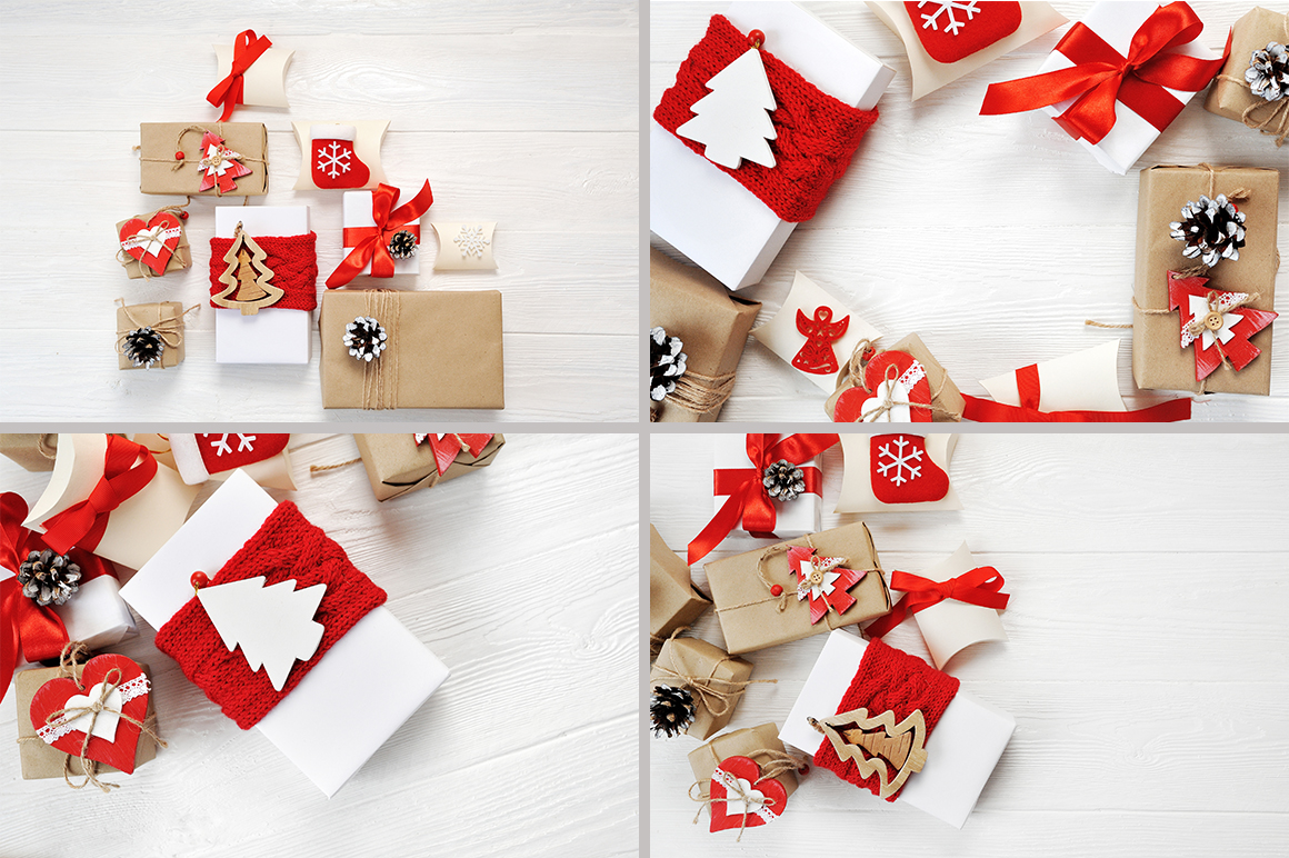 Christmas Gift Collection on Yellow Images Creative Store