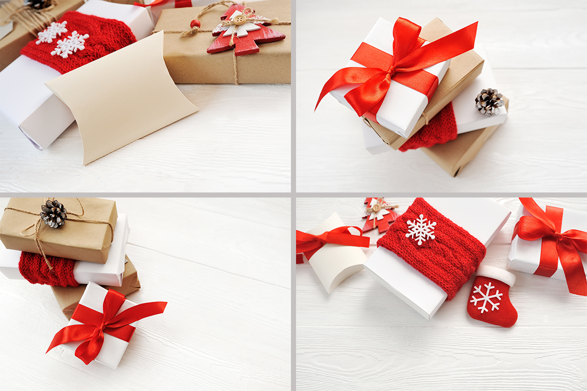 Christmas Gift Collection on Yellow Images Creative Store