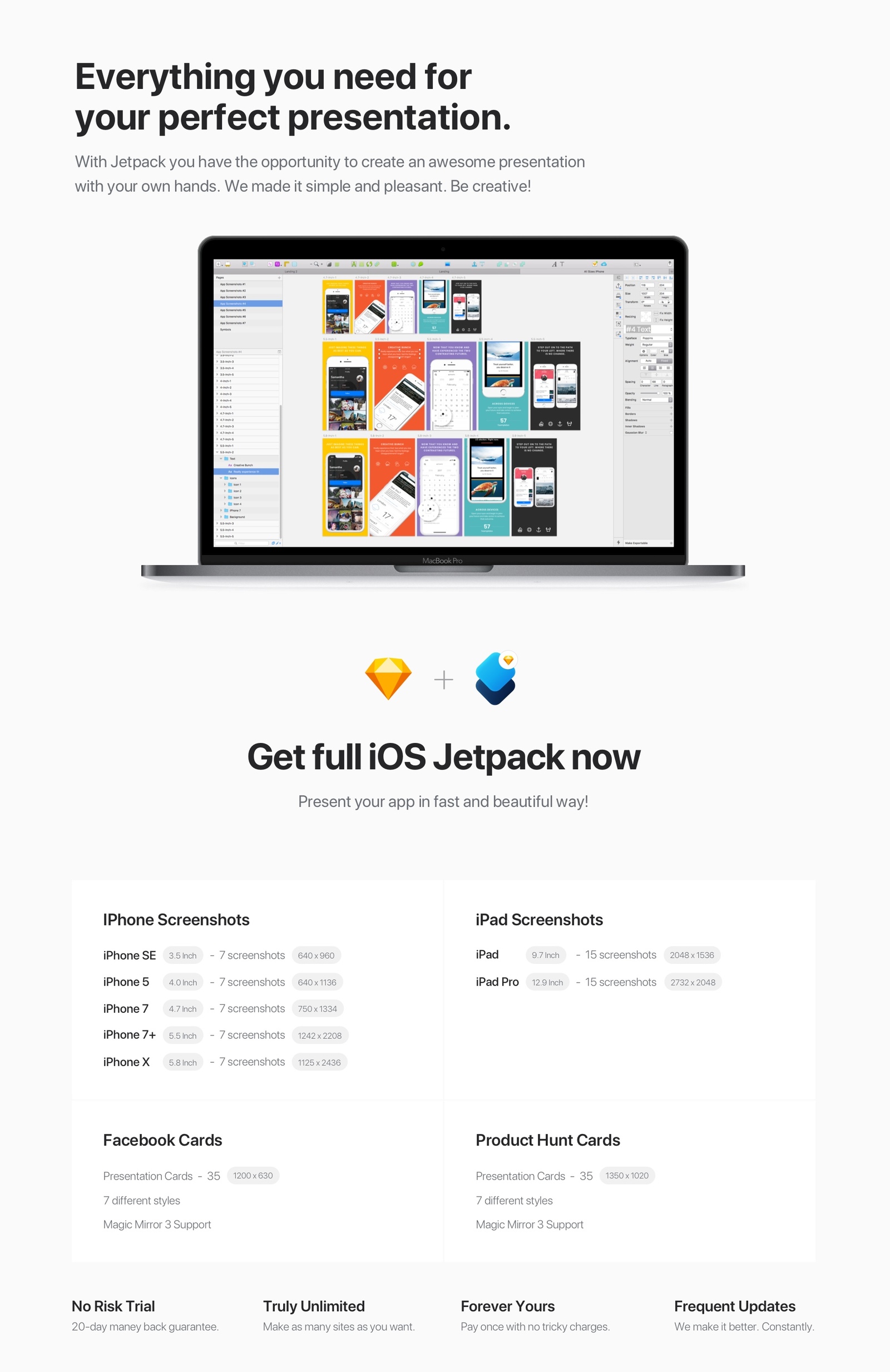 iOS Jetpack Templates on Yellow Images Creative Store