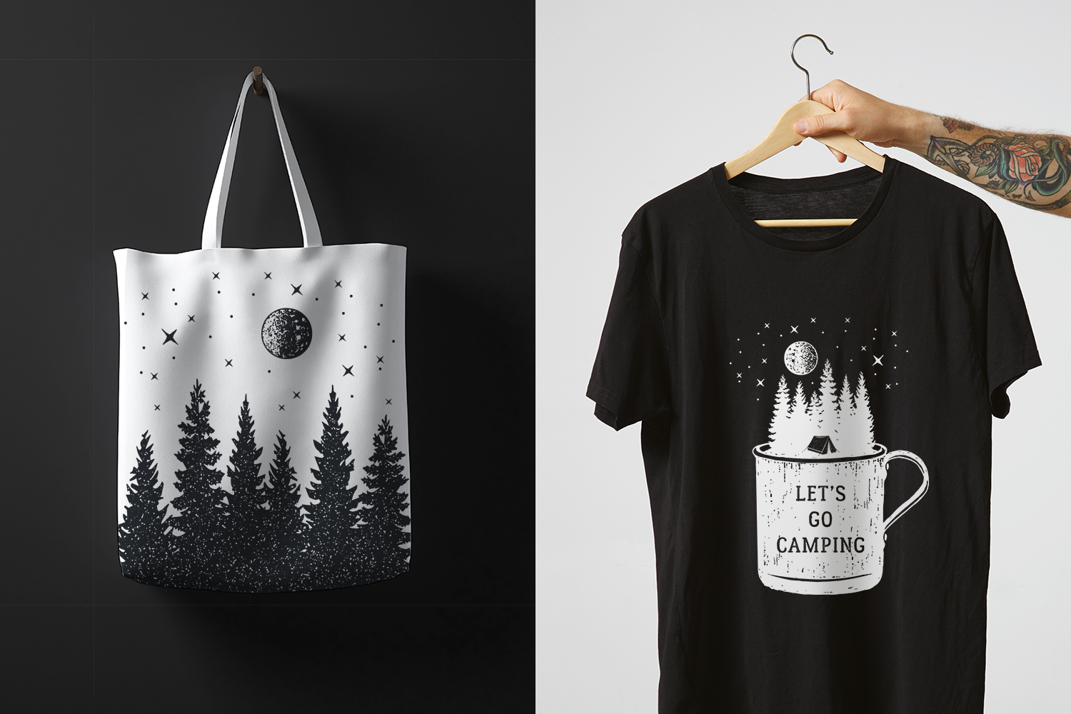 WildLife. 15 Double Exposure Logos on Yellow Images Creative Store
