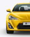 Toyota GT86 Mockup - Front View in Vehicle Mockups on Yellow Images ...