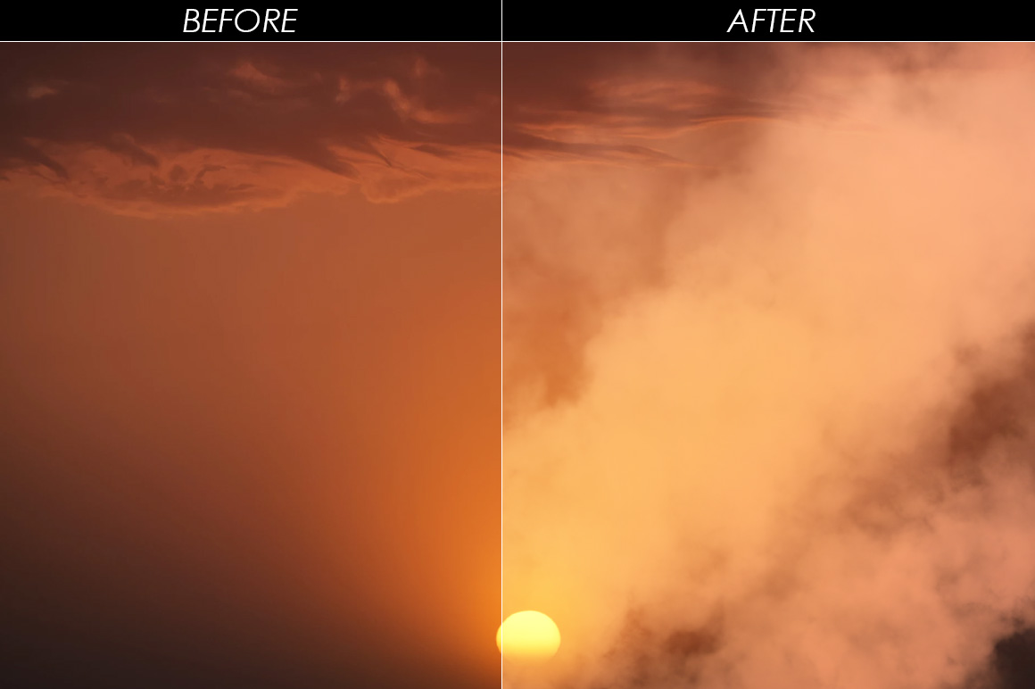 575 Fire, Smoke, Fog Overlays on Yellow Images Creative Store