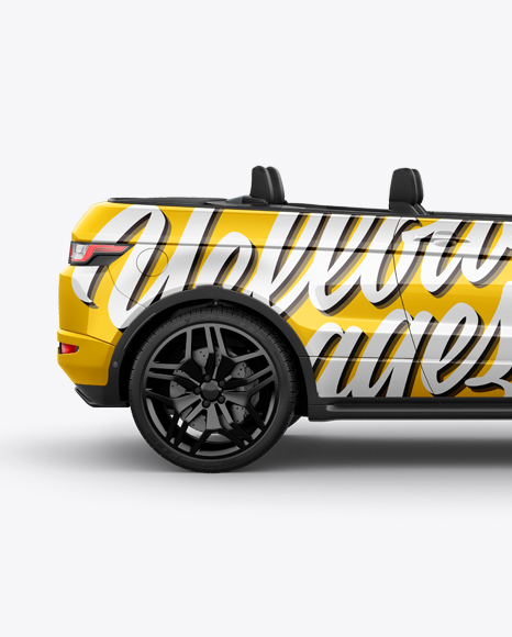 Convertible Crossover Mockup - Side view - Free Download Images High ...