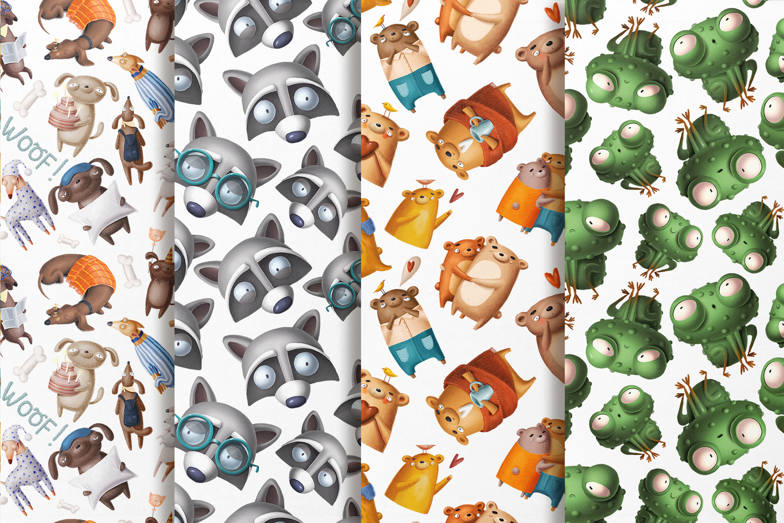 BIG Animal Bundle on Yellow Images Creative Store